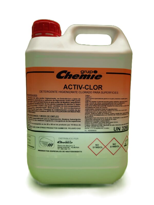 Limpiador detergente clorado ACTIV CLOR | Grupo Chemie