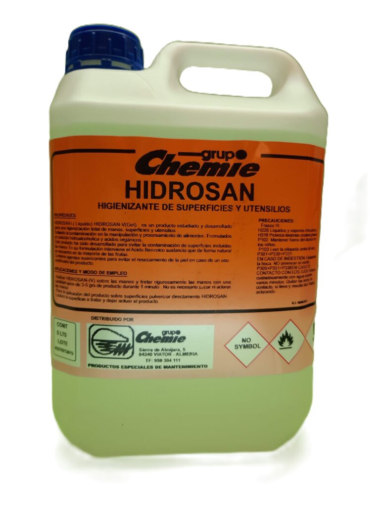 Gel Hidroalcohol HIDROSAN | Grupo Chemie